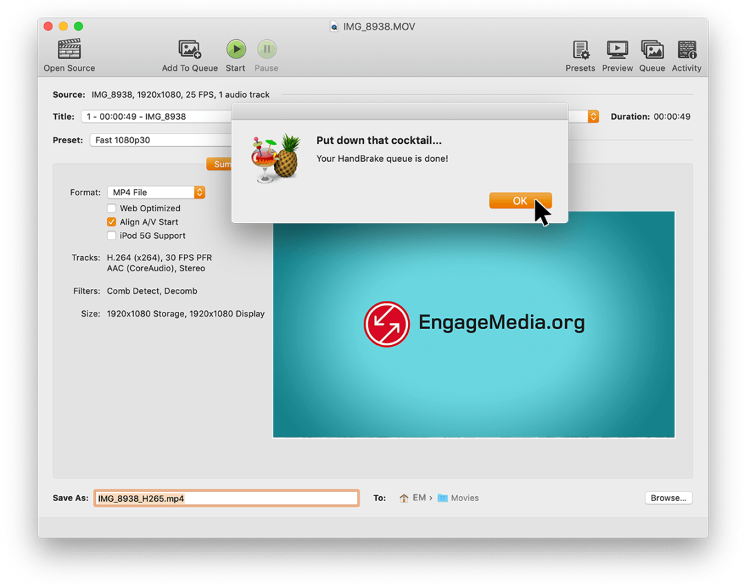 DSLR Camera Footage Over the Internet: A Handbrake Tutorial Using H265 Codec | Video4Change