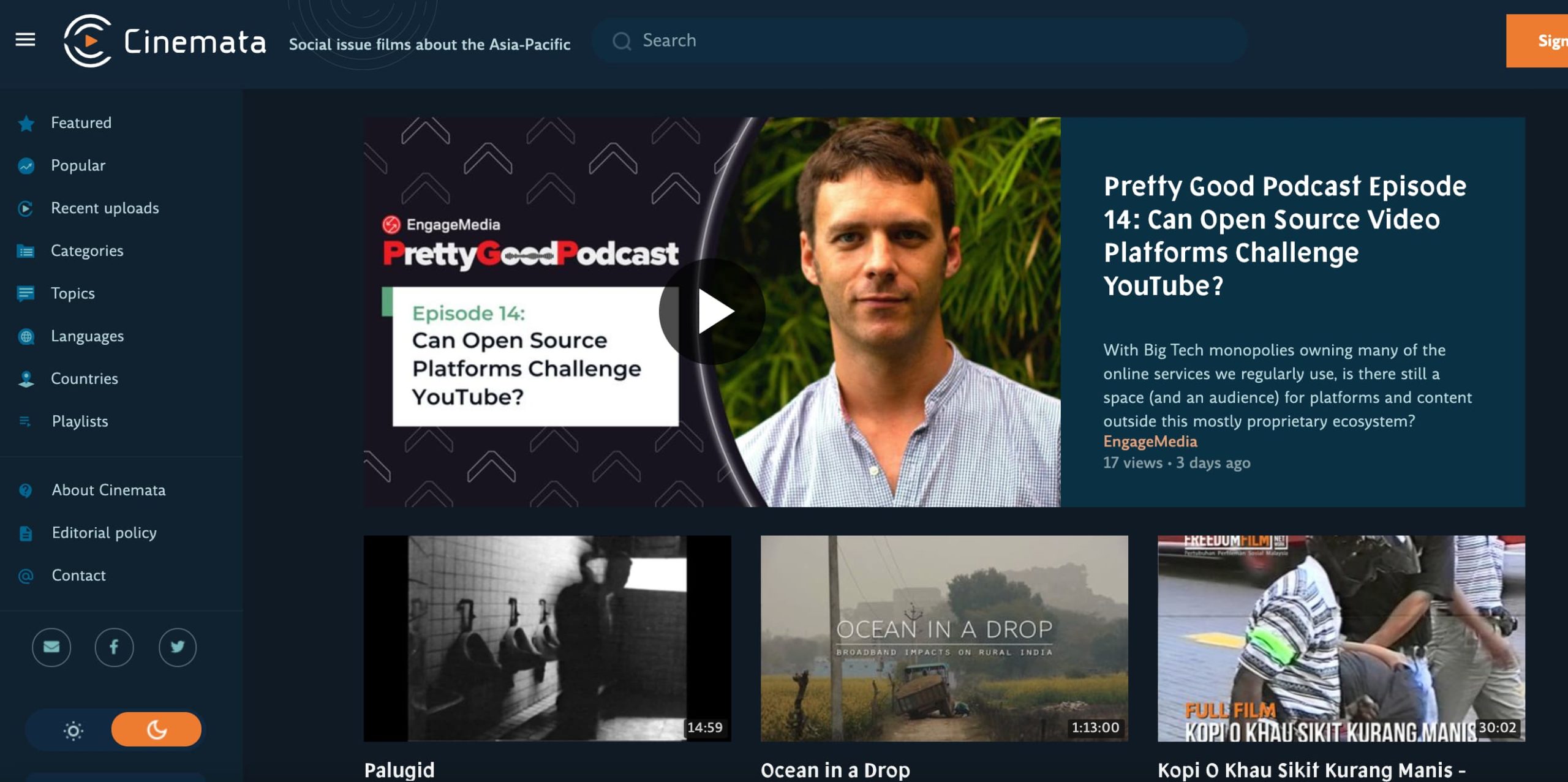 Introducing Cinemata: A platform for social and environmental films on ...